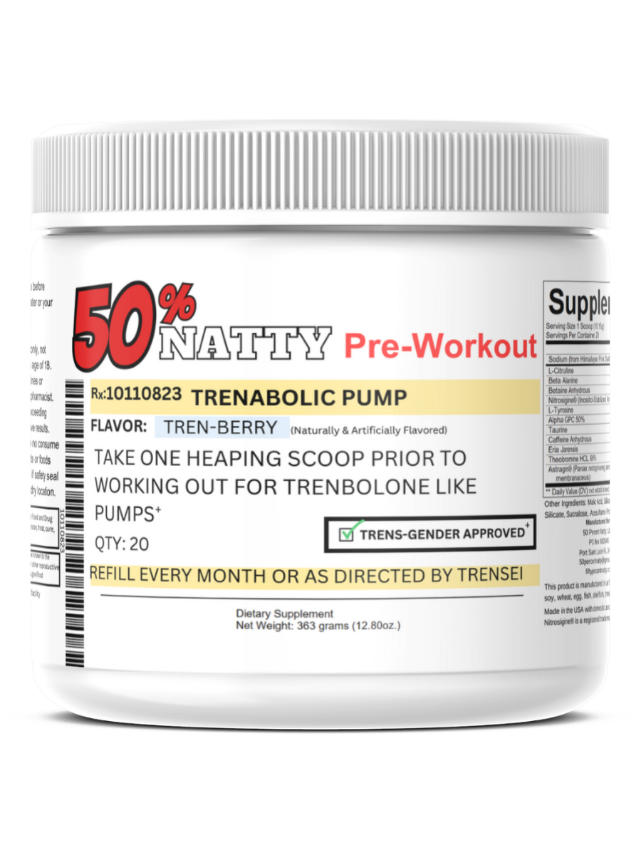 Trenabolic Pump Pre-Workout - Tren-Berry – 50percentnatty